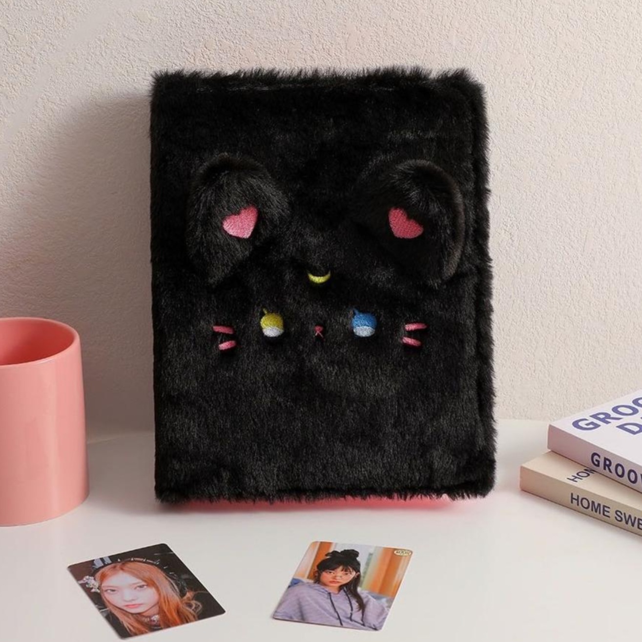 Plush-Binder-Black-Cat