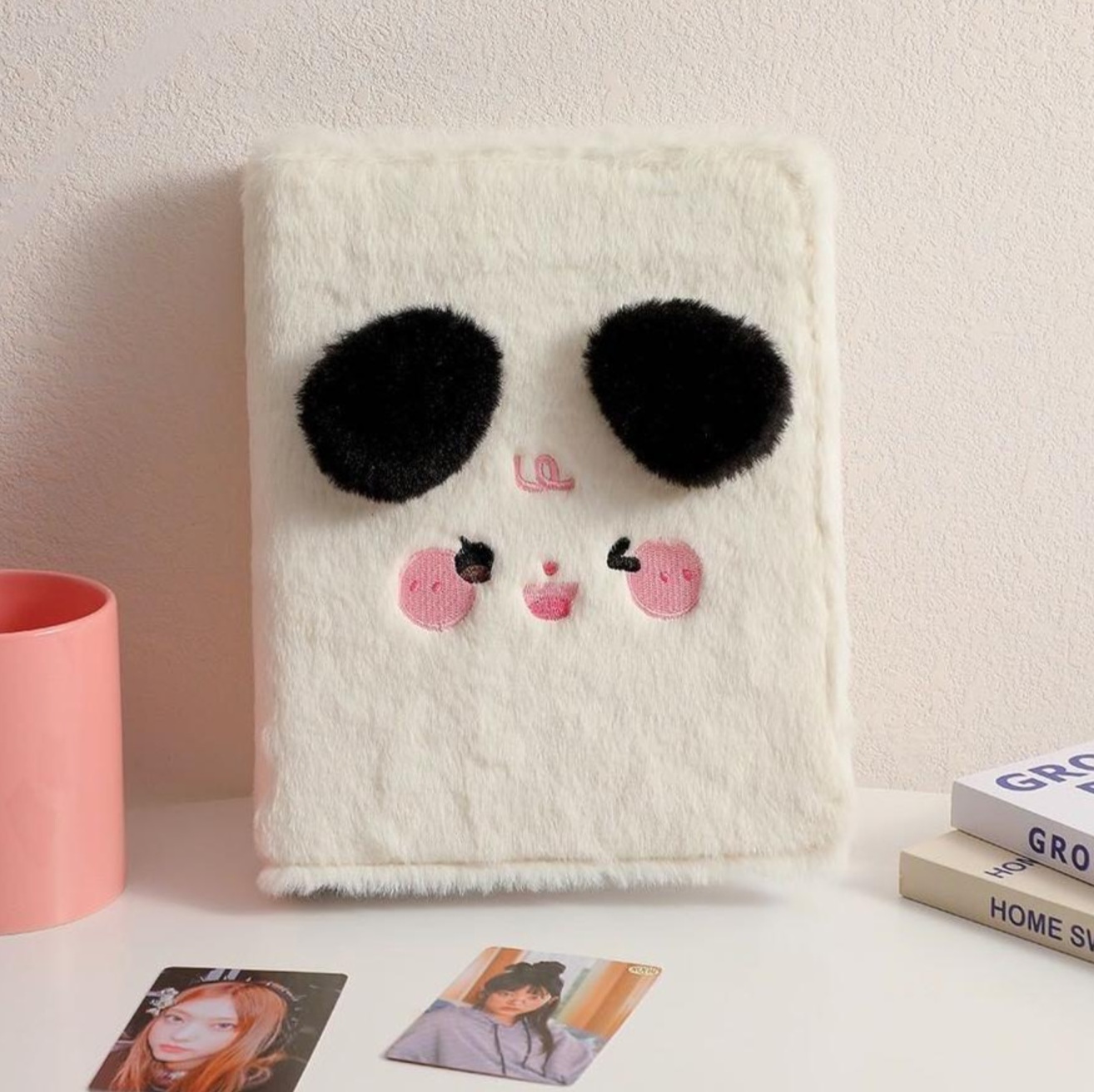 Plush-Binder-White-Puppy