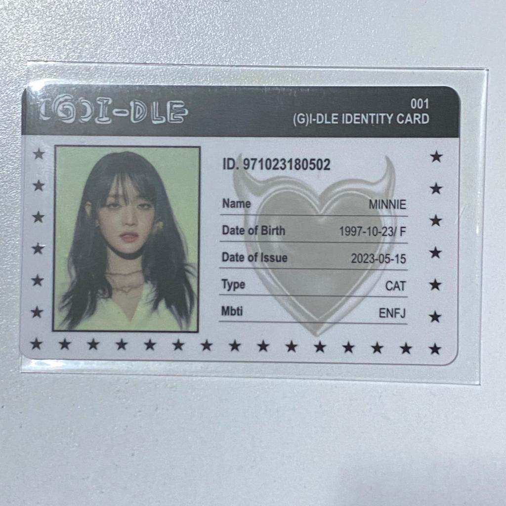 GIDLE-Minnie-I-Feel-ID-Card