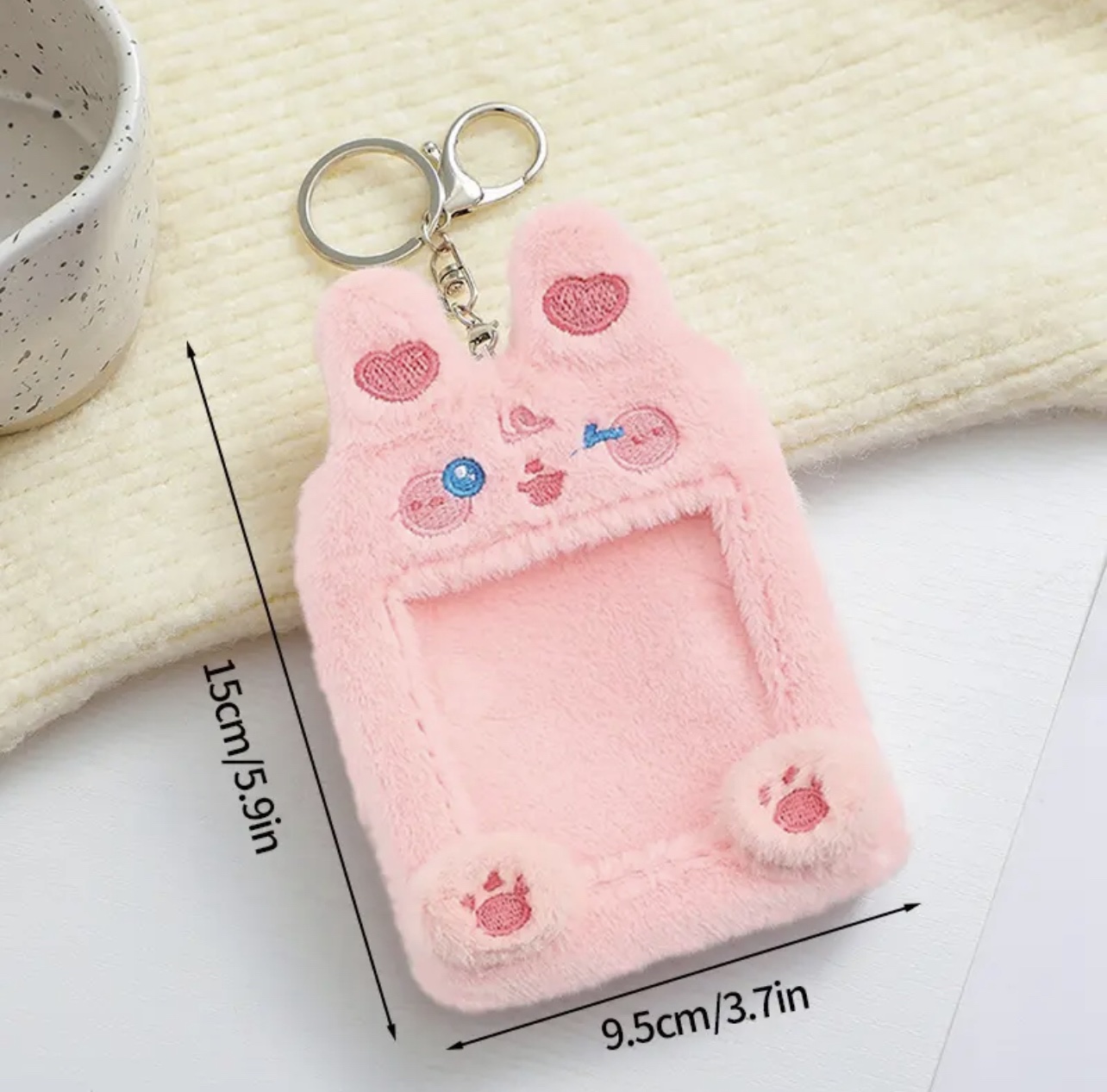Plush-Card-Holder-Pink-Bunny